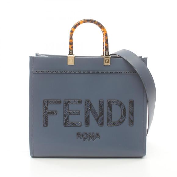 Fendi | Bags | Fendi Sunshine Medium Tote Bag Leather Exotic Leather ...